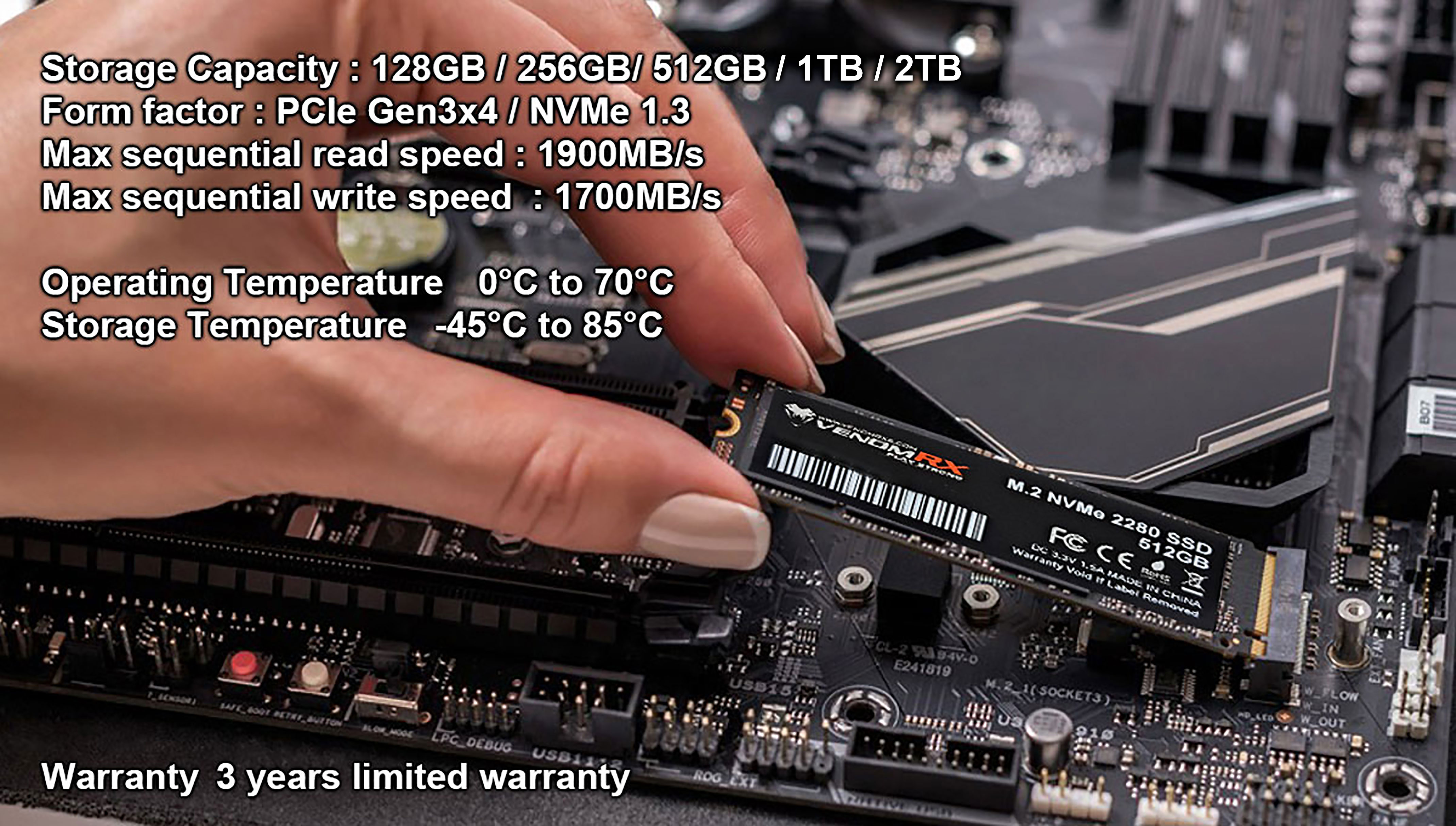 VRX SUPER M 2 NVME 2280 SSD VenomRX